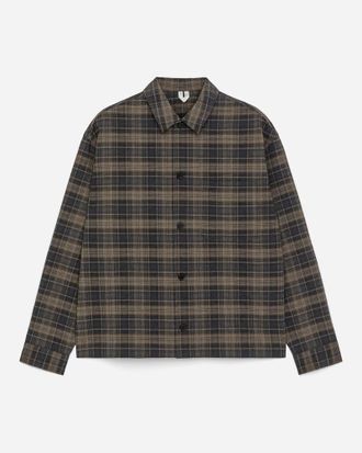 Arket Overshirt Aus Wollmischung -Braun