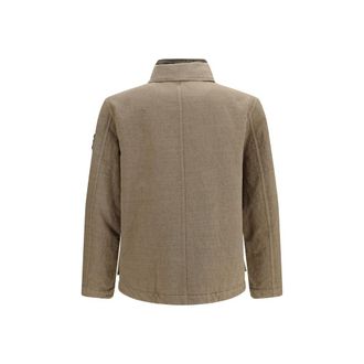 Stone Island Cotton and Wool-Blend Jacket - Brown