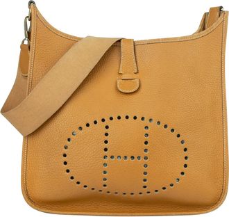 Herm&egrave;s Crossbody Bags - Hermes Camel Ardennes Leather Evelyne GM Crossbody - Gr. unisize - in Braun - f&uuml;r Damen