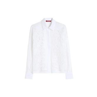 Max Mara Damen, Blusen & Hemden, Wei&szlig;, LGr&ouml;&szlig;e