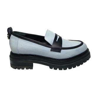 Sergio Rossi Femme, Chaussures, Bleu, Taille: 37 EU Joan Loafer