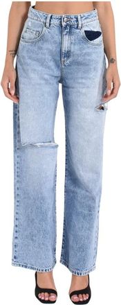 Icon Denim Los Angeles Femme, Jeans, Bleu, Taille: W26 Jean Jambe Large Mod&egrave;le Poppy