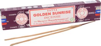 Guru Shop Satya Incense Räucherstäbchen, Indische Räucherstäbchen 15 g - Golden Sunrise, 21x4x2 cm