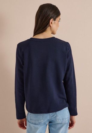 Cecil Sweatshirt mit Tunnelzug am Saum