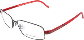Porsche Design Homme, Accessoires, Rouge, Taille: ONE Size Metal Lunettes Frame