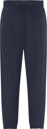 Autry Mens Cotton Track Pants With Elastic Ankle Cuffs Blue