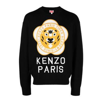 Kenzo Paris Tiger Rundhals-Sweatshirt - - Sweatshirts & Hoodies - Herren - Schwarzk - S