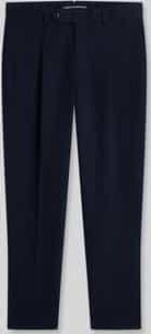 Tommy Hilfiger Tapered Fit Bundfaltenhose aus Baumwoll-Mix