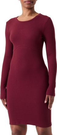 Pieces Damen Pctegan Ls Dress, Tawny Port, XS