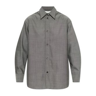 STUDIO NICHOLSON Rouen Wollhemd - - Blouses & Shirts - Damen - Grau - S