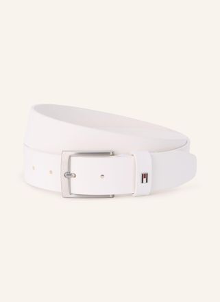 Tommy Hilfiger Lederg&uuml;rtel Adan weiss