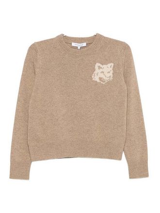 Maison Kitsun&eacute; Pull Col Rond - Beige