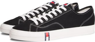 Tommy Jeans Sneaker TOMMY JEANS ARCHIVE VULC Y2K, Herren, Gr. 40, schwarz, Baumwolle, unifarben, Schuhe Sneaker, Freizeitschuh, Halbschuh, Schn&uuml;rschuh mit Logofla