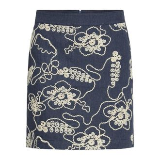 Ichi Ihpaulia SK - - Skirts - Damen - Blau - S