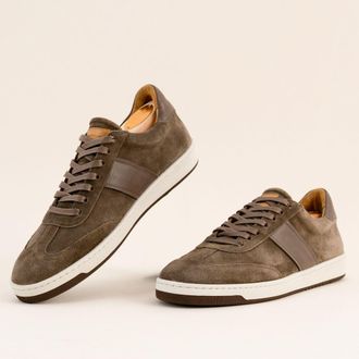 Bexley Nangkita - Sneaker homme taupe et marron