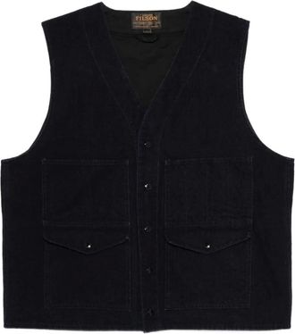 Filson Homme, Vestes, Bleu, Taille: M Gilet en laine