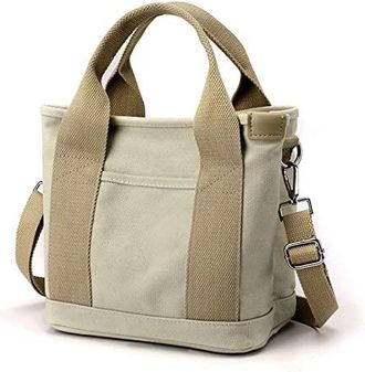 Generic Tinkertechus Petit sac à bandoulière, sac fourre-tout avec grande capacité, sac à bandoulière en toile à fermeture éclair multipoches, sacoche Hobo po