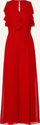Phase Eight Jumpsuit Rachel Mit Volants rot
