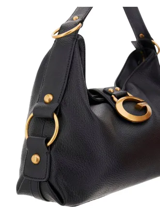 Guess Womens Shoulder Bag Black Polyurethane - Shoulder-Bags