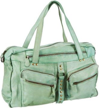 Pieces Kendra Leather Travel Bag New, Sac porté épaule - Vert (Fresh Mint)
