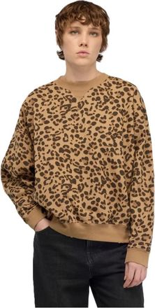 Semicouture Femme, Sweatshirts et sweats &agrave; capuche, Brun, Taille: 38 FR Felpa Deiene SweaT-shirt