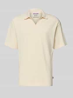 Scotch & Soda Straight Fit Shorts aus Leinen-Viskose-Mix mit Motiv-Stitching