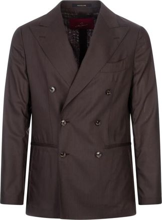 Montecore Homme, Vestes, Brun, Taille: XL Veste crois&eacute;e