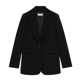 Oltre Technischer Stoff-Blazer - - Jackets - Damen - Schwarzk - S