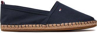 Tommy Hilfiger Espadrilles Tommy Hilfiger Basic Tommy Flat Espadrille FW0FW06497 Dunkelblau