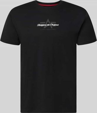 Alpha Industries T-Shirt mit Label-Detail Modell Foam
