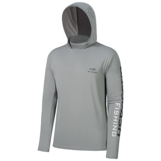 Bassdash Herren Kapuzenpullover Shirt Sonnenschutz UPF50+ UV Pullover Langarm Hoodie f&uuml;r Angeln Rash Guard
