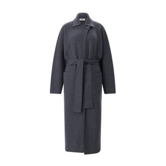Sminfinity Mantel aus Kaschmir Baumwolle - - Coats - Damen - Blau - M/L