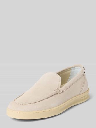 Woolrich Slip-on-Sneaker aus Leder mit Gummisohle