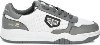 Philipp Plein baskets à design perforé - Blanc