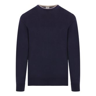 Eleventy Eleventy Pullover - - Knitwear - Herren - Blau - 2XL