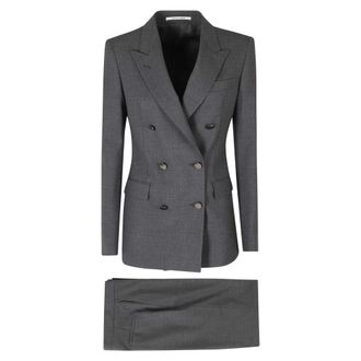 Tagliatore Femme, Vestes, Gris, Taille: 36 FR Costume crois&eacute; T Parigi