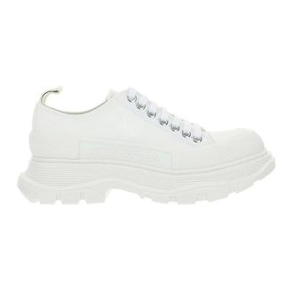 Alexander McQueen Canvas Tread Slick Sneakers - - Shoes - Damen - Wei&szlig; - 40 EU