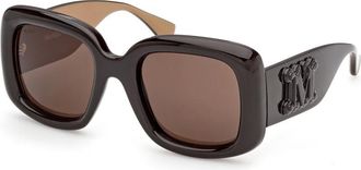 Max Mara Lunettes de soleil Mm0207 - Femme - Accessoires - Brun - Taille: 52 MM