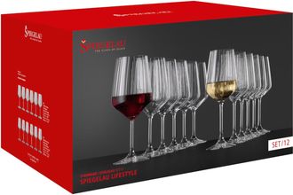 Spiegelau Lifestyle Stielgl&auml;ser Set 12tlg