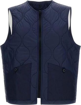 Manifattura Ceccarelli Homme, Vestes, Bleu, Taille: 3XS Gilet matelass&eacute; en nylon