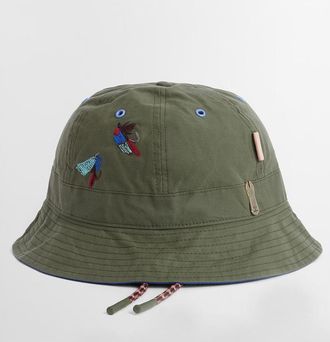 Barbour Paul Smith loves Barbour Fischerhut mit Stickereien in