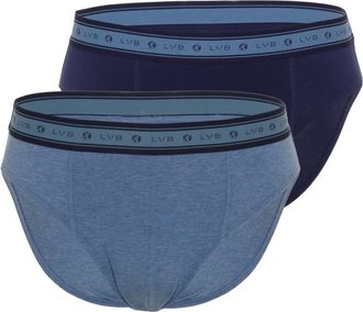Lovable LVB Boxer Bio-Baumwolle Bi-pack Herren x2, Blau, 5/L
