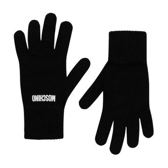 Moschino Handschuhe mit Wolle - - Accessories - Damen - Schwarzk - L/XL