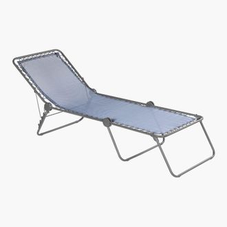 Lafuma Mobilier Bain De Soleil - Transat Piscine et Jardin - Chaise Longue Pliant - Siesta L - Batyline Iso - Bleu Ocean - Lafuma Mobilier