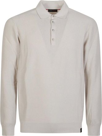 Fay Homme, Pulls, Beige, Taille: XL Pull &agrave; col polo