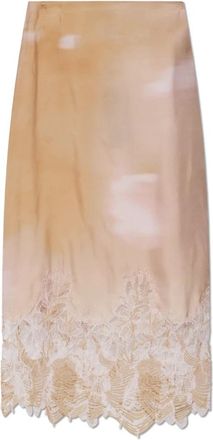 Fabiana Filippi Femme, Jupes, Beige, Taille: 36 FR Jupe en soie