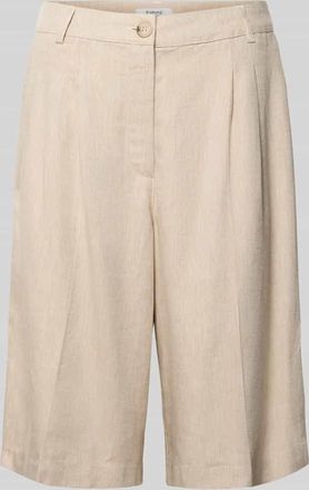 b.young Bermudas mit Leinen-Anteil und Eingrifftaschen Modell DAZIA