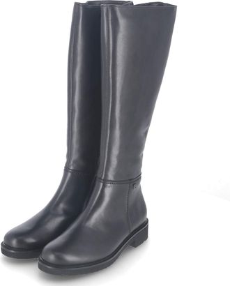 Paul Green 8283-00 Schaftstiefel Glattleder Damen in schwarz - Gr. 38,5
