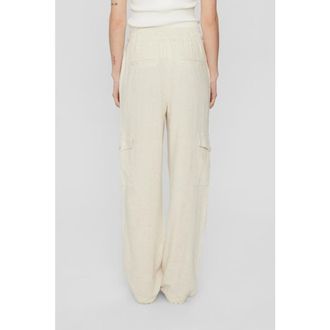 N&uuml;mph Femme, Pantalons, Beige, Taille: 42 FR Nusussi Pant