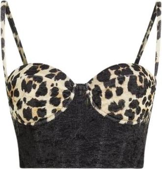Roberto Cavalli Queen Of Sicily Print Bustier - - Tops - Damen - Braun - XS